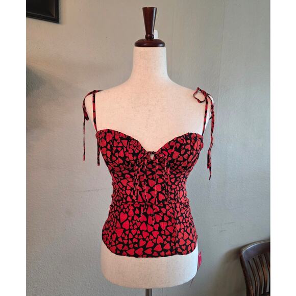 Realisation Par | Tops | Nwt Realisation Par Womens Ana Hearts Silk Top ...